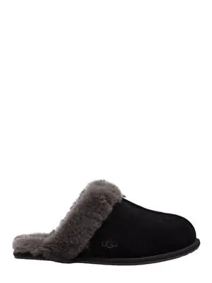 UGG Scuffette II Suede Slippers Black Grey