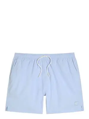 Belstaff Logo Shell Swim Shorts - Light Blue