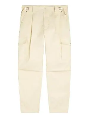 Moncler Straight-leg Stretch-cotton Cargo Trousers - White