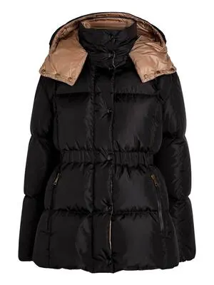 Moncler Quilted Hooded Jacket - Black