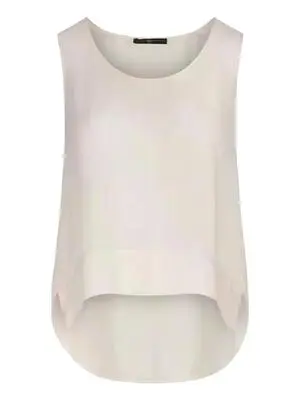 High Curved Hem Tank - Neutrals