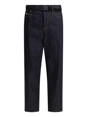 Sacai Relaxed Fit Jeans Blue