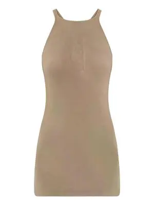 Rick Owens Ribbed Racer-back Tank Top - Neutrals