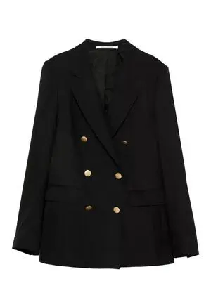 TAGLIATORE Long-Sleeve Double-Breasted Blazer