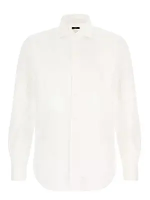 BARBA NAPOLI Long-sleeve Button-cuff Shirt - Neutrals