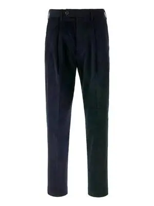 Paul Smith Pleated Corduroy Trousers - Black
