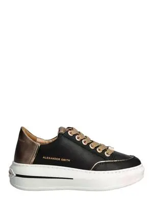 ALEXANDER SMITH Lace-up Platform Sneakers - Black