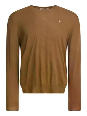 Alexander McQueen Crew-neck Wool Sweater - Brown