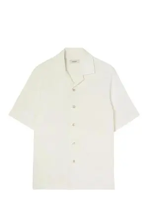 Agnona Cotton Silk Blend Revere-collar Shirt - N05 Agnona White
