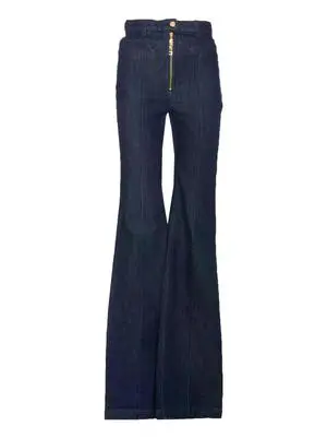 Elisabetta Franchi High-waist Flared Jeans - Blue