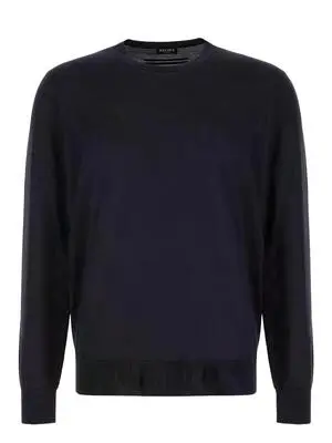 Zegna Cashmere-silk Crew-neck Sweater - Blue