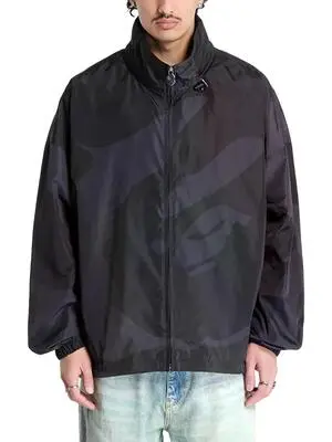 A BATHING APE Camo Hooded Jacket - Black