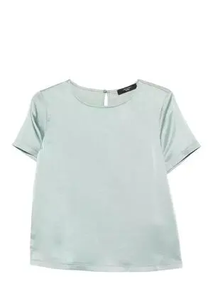 Max Mara Satin Top - Green