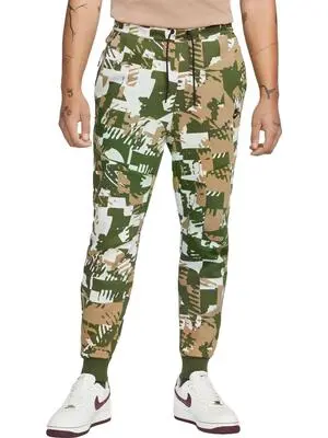 Nike Tech Fleece All-over Print Track Pants - Green