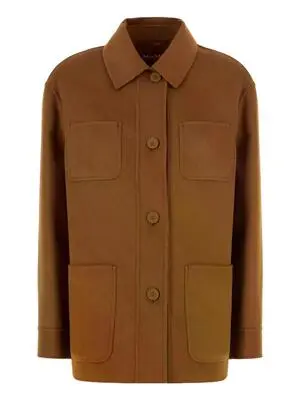 Max Mara Button-fastening Patch-pocket Jacket - Brown