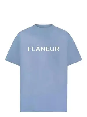 FLANEUR Logo T-shirt - Blue
