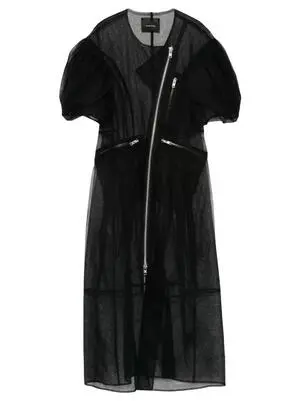 Simone Rocha Semi-sheer Dress - Black