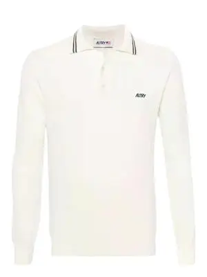 AUTRY Long-sleeve Polo Shirt - Neutrals