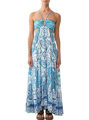Camilla Iznik Lullaby Gathered Cut Out Dress - Isnik Lullaby