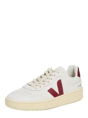 VEJA V-90 Leather Sneakers Extra White/marsala