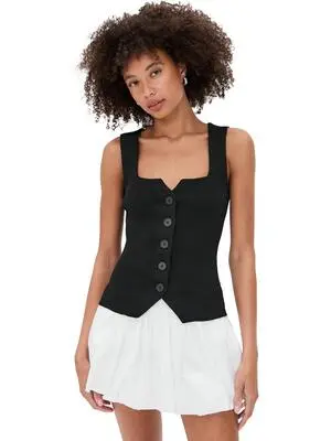 Staud Marisa Vest - Black