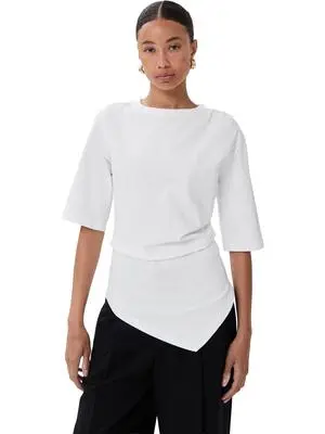 RÓHE Twisted T-shirt - Optic White