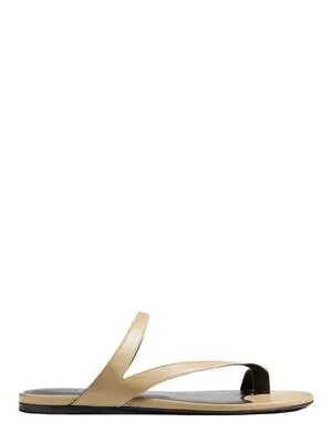 Khaite Aimee Crossed-strap Sandals - Neutrals