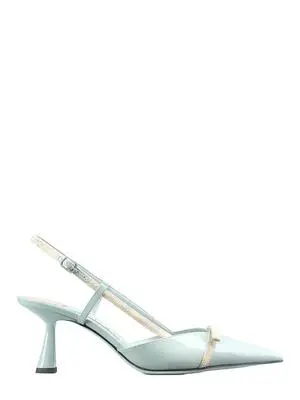 JIMMY CHOO Slingback Leather Pumps - Blue