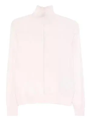 BOSS Turtleneck Sweater With Front Detail - Pink