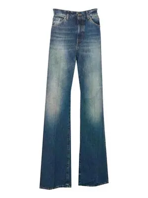 DONDUP Five-pocket Frayed Jeans - Blue