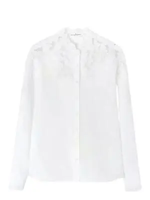 ERMANNO SCERVINO Rebrodé-Lace Poplin Shirt
