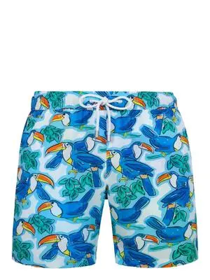 BLUEMINT Toucan-print Swim Shorts - Blue