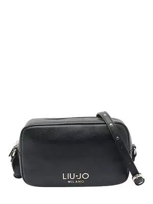 Liu Jo Logo-plaque Zip-top Shoulder Bag - Black