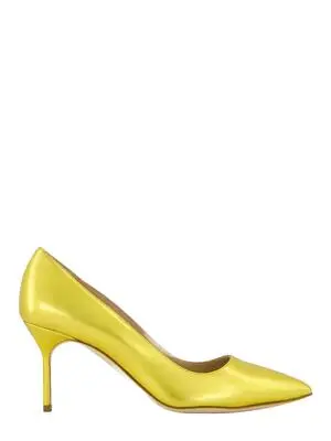 Manolo Blahnik 70mm Bb Leather Pumps - Yellow
