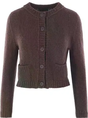 WOMMELSDORFF BERLIN Patch-pocket Button Cardigan - Brown