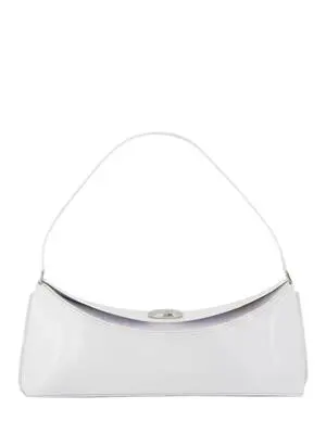 Jacquemus Le Calisso Patent Leather Shoulder Bag - White