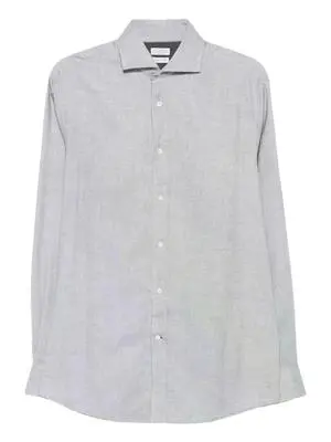 Brunello Cucinelli Long-sleeve Button-down Shirt - Grey
