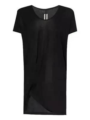 Rick Owens Asymmetrical Short-sleeve Top - Black