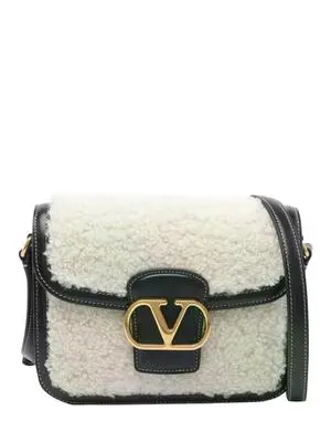 Valentino Garavani 9 To 5 Leather Shoulder Bag - White