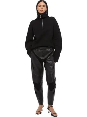 Helmut Lang Leather Bmx Pants - Black