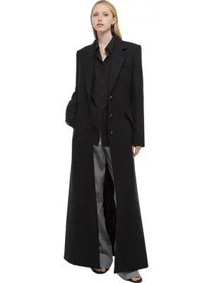 Helmut Lang Apex Sculpted Coat - Black