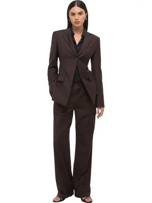 Helmut Lang Cutaway Blazer - Dark Chocolate