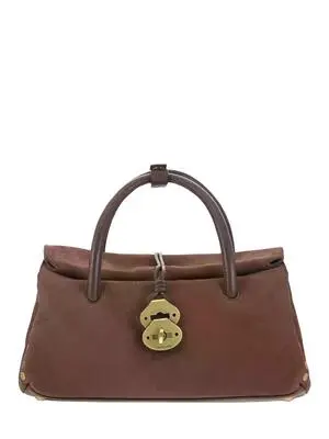ZANELLATO Top-handle Clasp-closure Tote Bag - Brown