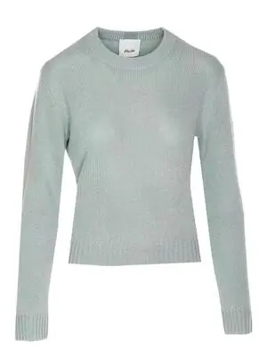 ALLUDE Crew-neck Cashmere Sweater - Blue