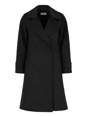 THE DYNAMIS STUDIO Double-breasted Wool Coat - Black