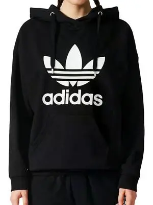 Adidas Stadium Trefoil Hoodie - Black