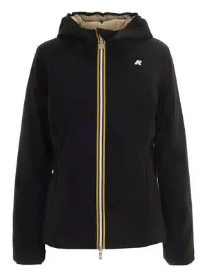 K-WAY Lily Hooded Puffer Jacket - Black
