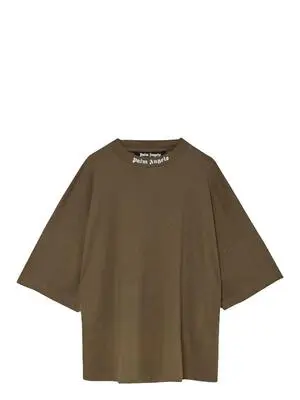 Palm Angels Classic Logo Over T-shirt - Olive Green