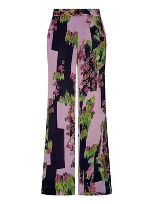 Libertine Floral-print Wide-leg Trousers - Pink