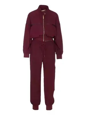 TWINSET Embroidered Logo Track Suit - Red